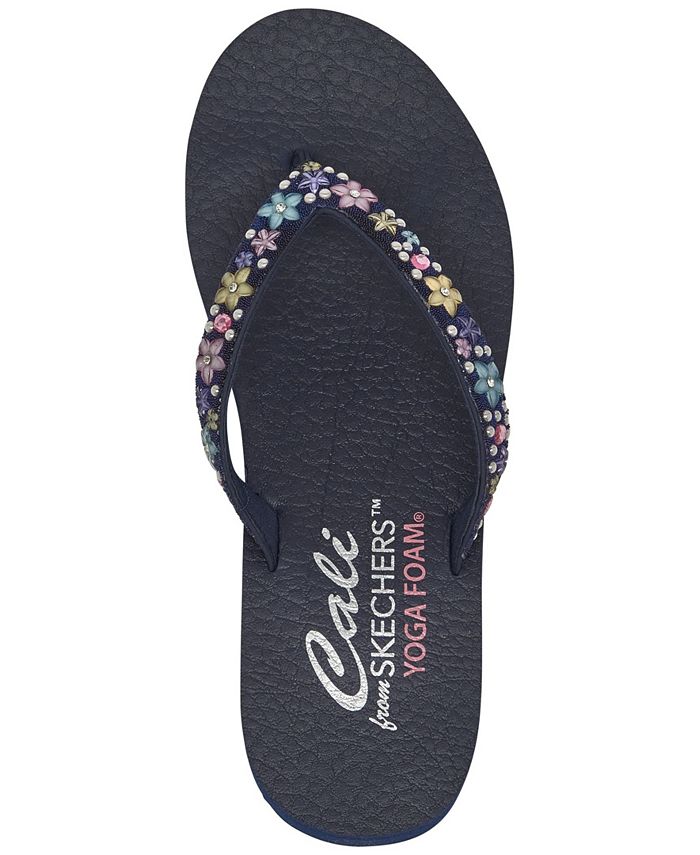 Skechers Women's Cali Meditation - Dancing Daisy Flip-Flop Thong ...