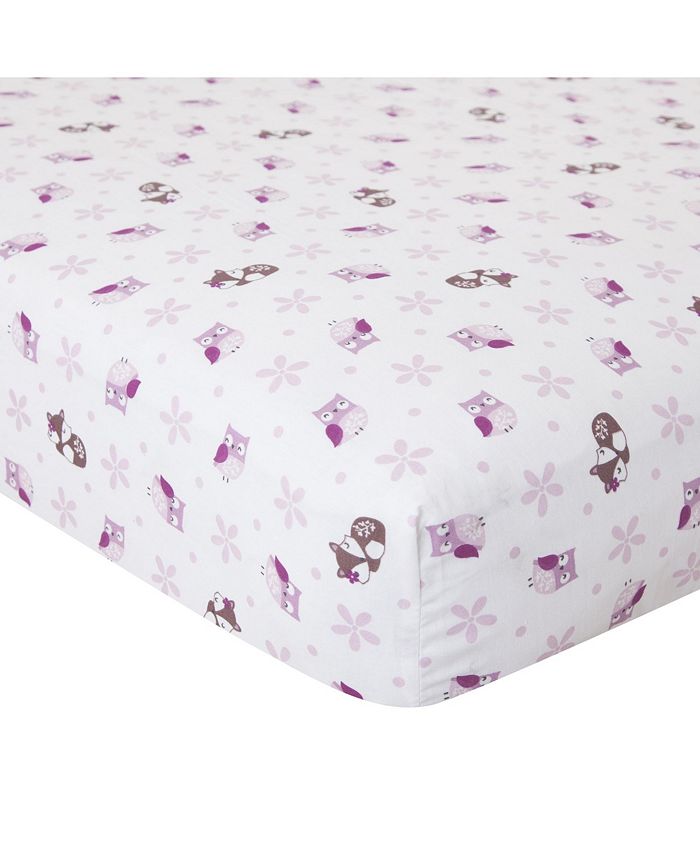 Bedtime Originals Lavender Woods Purple Woodland Animal 3-Piece Baby ...