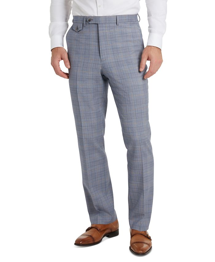 Tayion Collection Men's Classic-Fit Plaid Suit Pants - Macy's