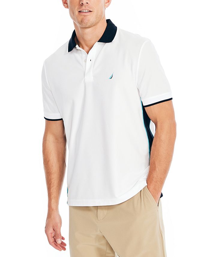 Nautica Men's Navtech Performance Classic-Fit Tipped Polo - Macy's