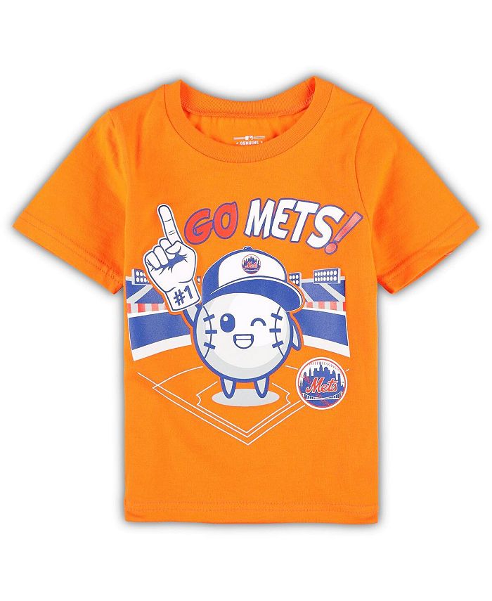 Outerstuff Infant Boys and Girls Orange New York Mets Ball Boy T-shirt ...