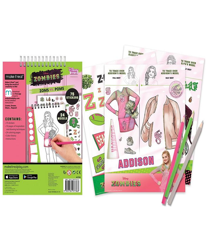 Disney Zombie Fashion Design Tracing Light Table 9 Piece Set, Make It ...