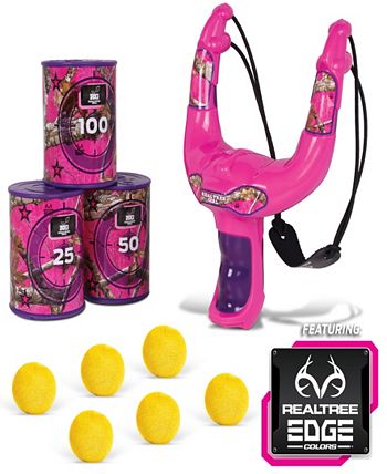 Realtree Nkok Handheld Slingshot Set Pink 25038 includes 6 Foam Balls 3 ...