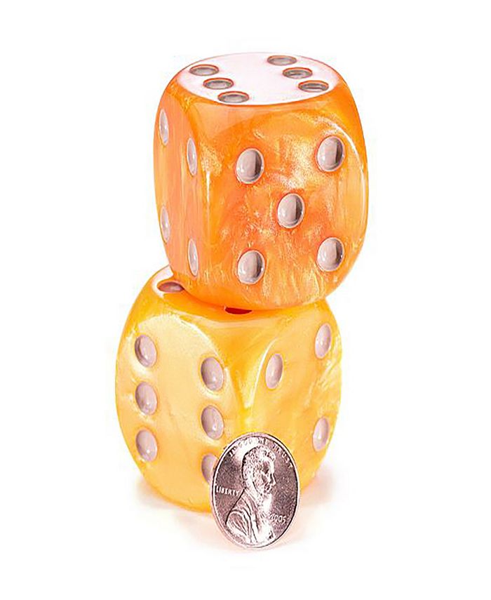 Gatekeeper Games Rolling Realms Premium Dice Set, Pair of 35mm Epic ...