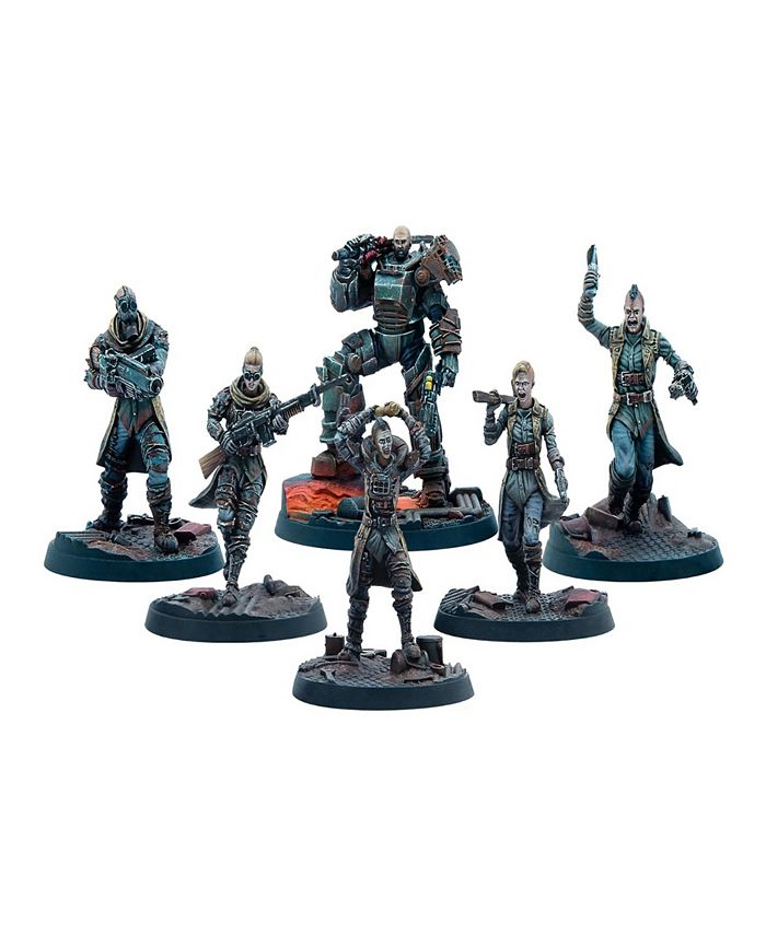 Modiphius Fallout Wasteland Warfare Raiders the Forged 6 Unpainted ...