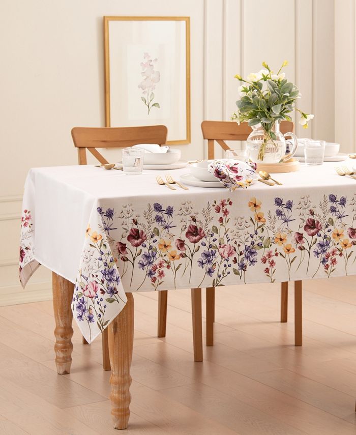 Elrene Poppy Wildflower Table Linen Collection - Macy's