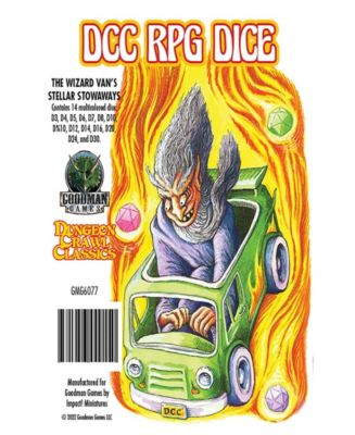 Goodman Games DCC Rpg Dice The Wizard Van's Stellar Stowaways 14 Piece ...