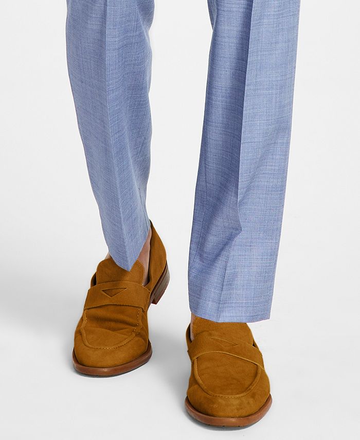 Calvin Klein Men's Slim-Fit Wool-Blend Stretch Suit Pants - Macy's