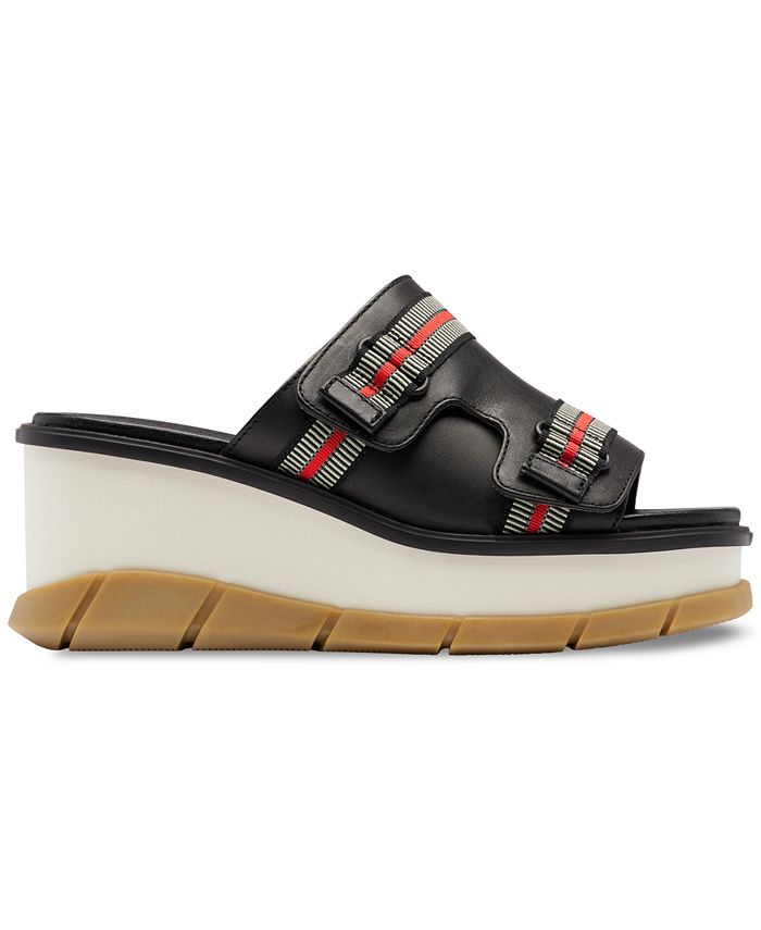 Sorel Women's Joanie III Slip-On Platform Wedge Slide Sandals - Macy's