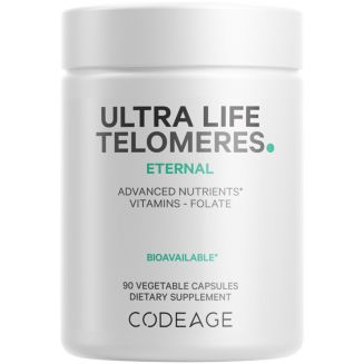Codeage Ultra Life Telomeres Supplement - 5 MTHF Folate Vitamin B9, Vitamin B12 Methylcobalamin ...