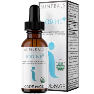 Codeage USDA Organic Iodine Drops – USDA Certified Organic - 250 Mcg ...