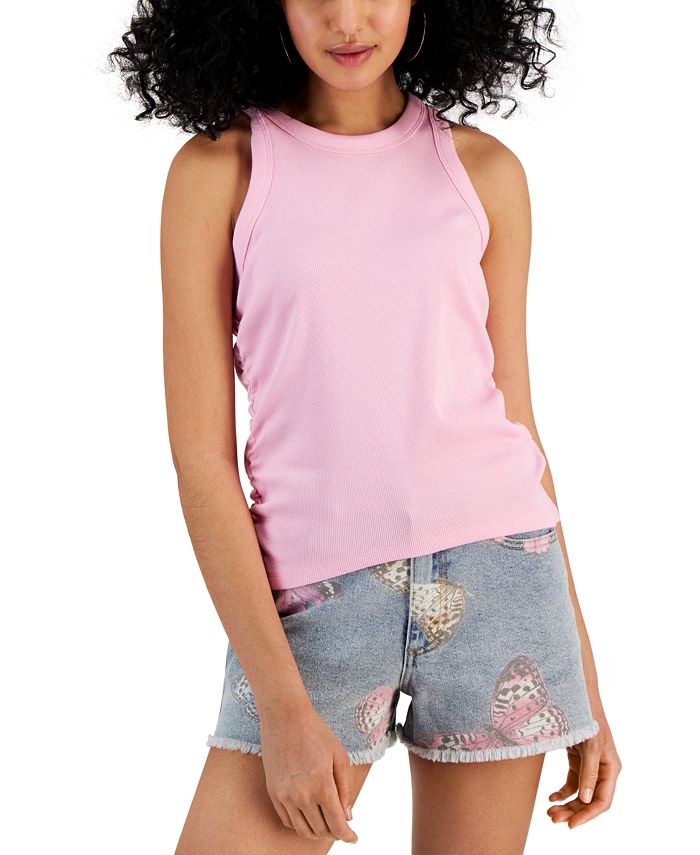 Rebellious One Juniors' Side-Ruched Tank Top - Macy's