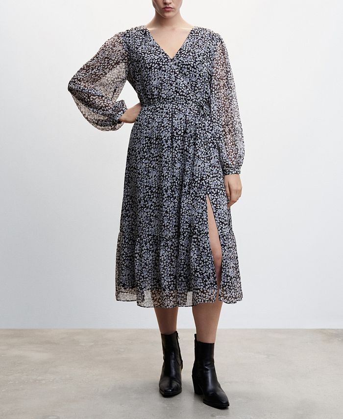 MANGO Women's Flower Print Dress - Macy's