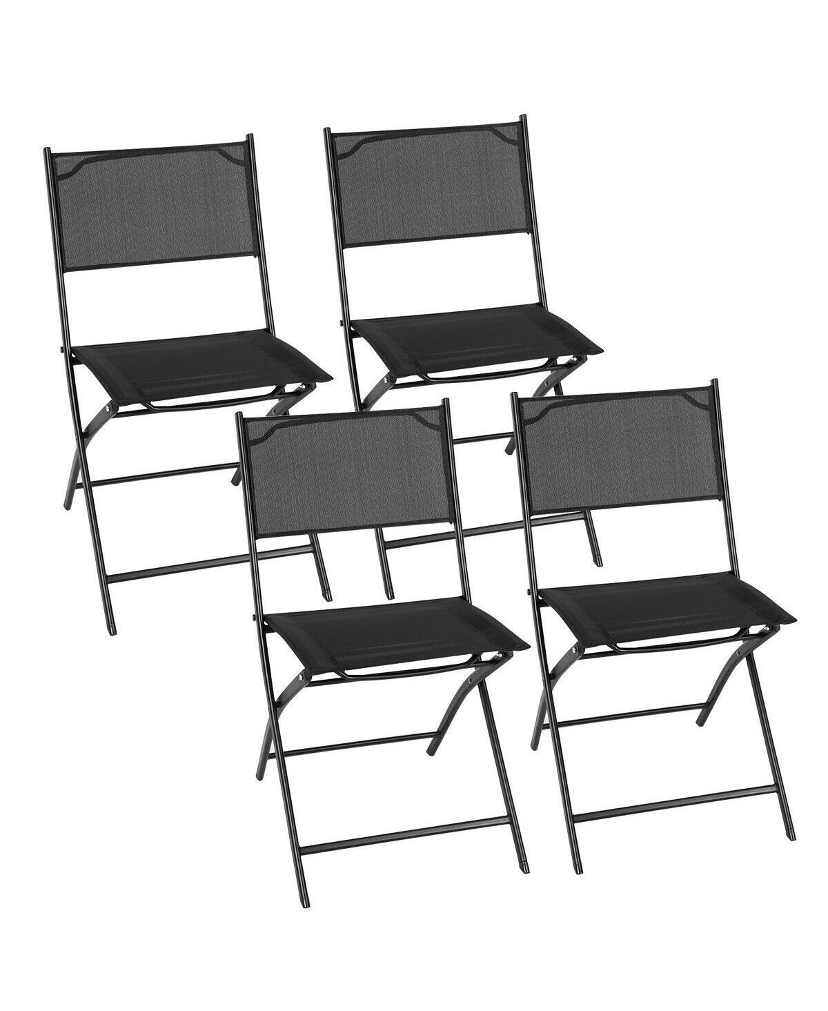 Click here for Costway Set of 4 Outdoor Patio Folding Chairs Camp... prices