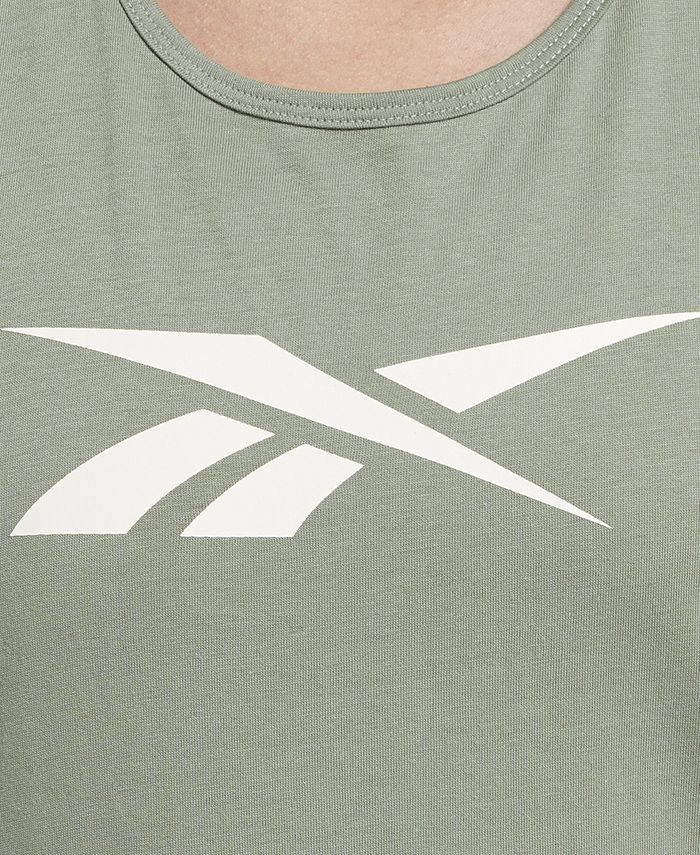 Reebok Women's Vector Graphic Logo Racerback Tank Top - Macy's