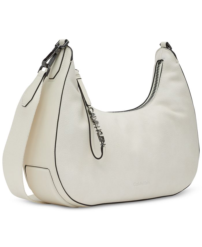 Calvin Klein Clay Large Top Zipper Convertible Crossbody Bag - Macy's