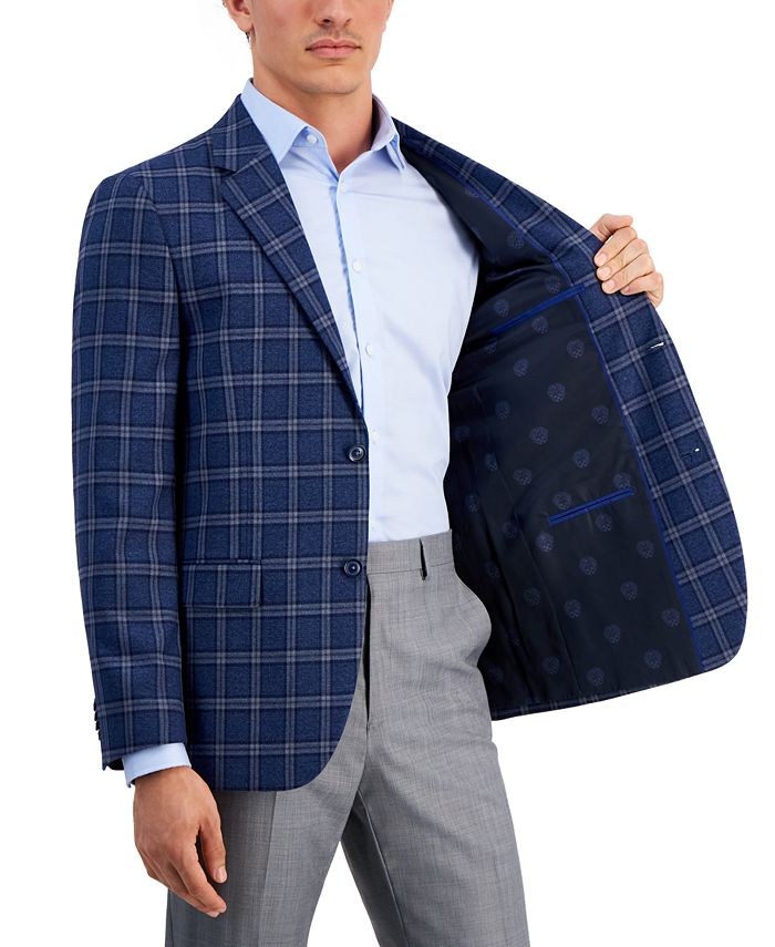 Vince Camuto Men's Slim-Fit Patterned Sport Coat - Macy's