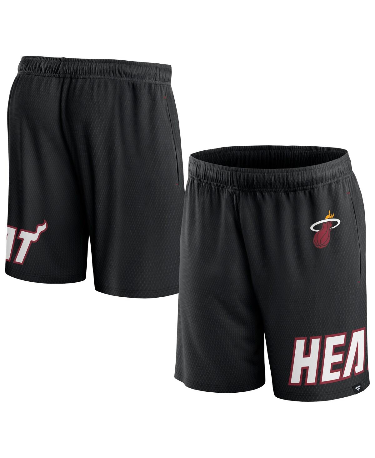 Click here for Mens Fanatics Black Miami Heat Free Throw Mesh Sho... prices
