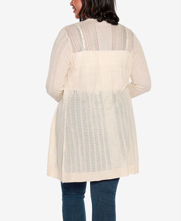 Belldini Plus Size Lightweight Duster Cardigan Sweater - Macy's
