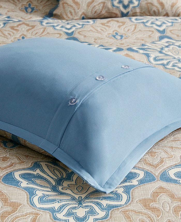 Madison Park Signature Caspian 8 Piece Medallion Comforter Set, Queen ...