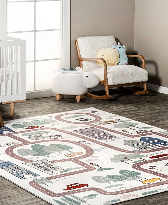 nuLoom Felix Chalea Kids Town Washable 5' x 8' Area Rug & Reviews ...