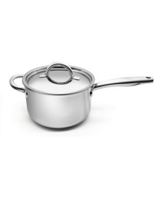 Megacasa 4 Quart Triple-Ply Stainless Steel Saucepan with Lid - Macy's