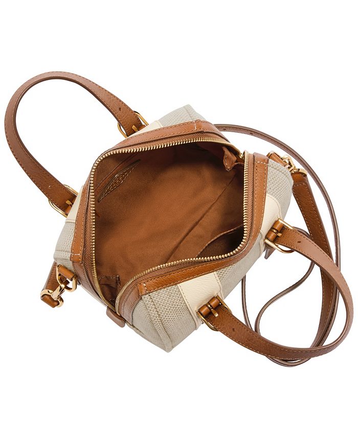 Fossil Carlie Mini Satchel Bag - Macy's