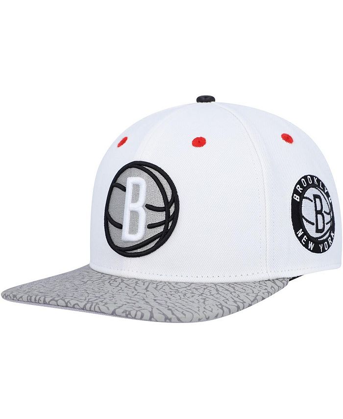 Pro Standard Men's White, Gray Brooklyn Nets Hook Elephant Snapback Hat ...