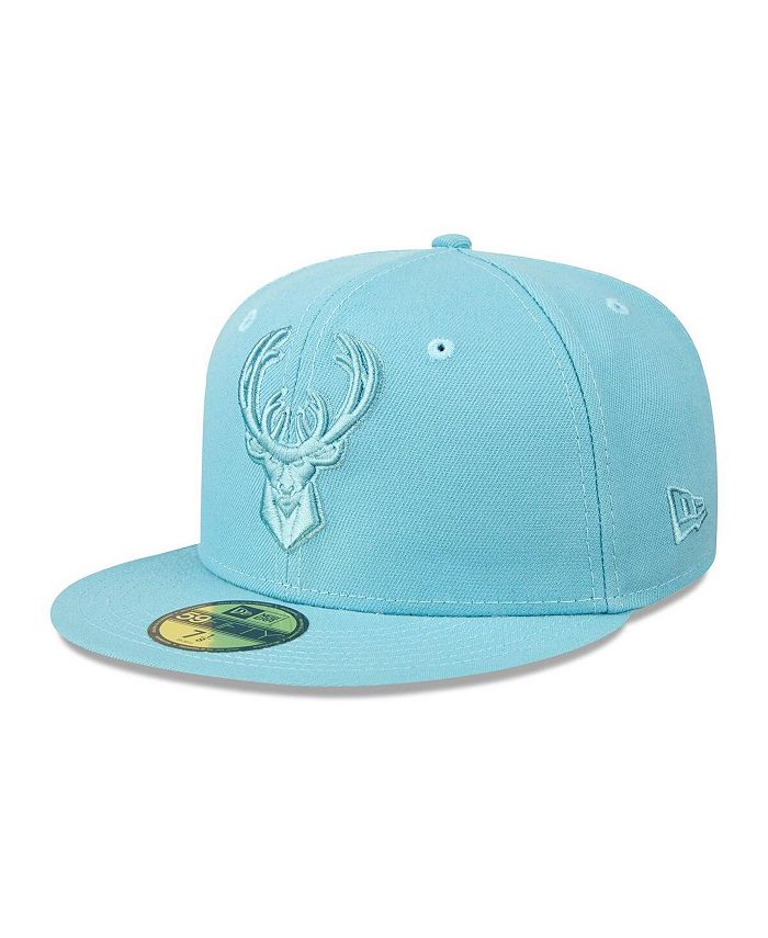 New Era Men's Blue Milwaukee Bucks Color Pack Foam 59FIFTY Fitted Hat ...