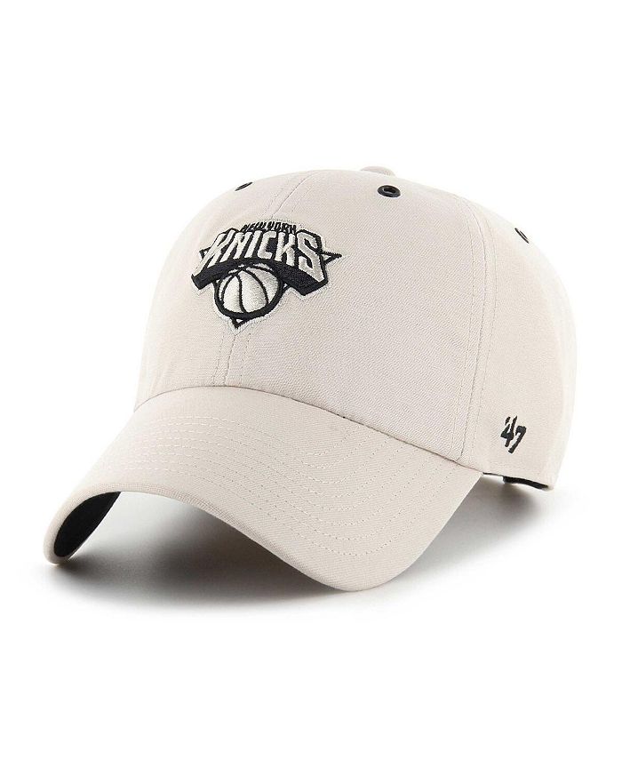 '47 Brand Men's Cream New York Knicks Lunar Clean Up Adjustable Hat ...