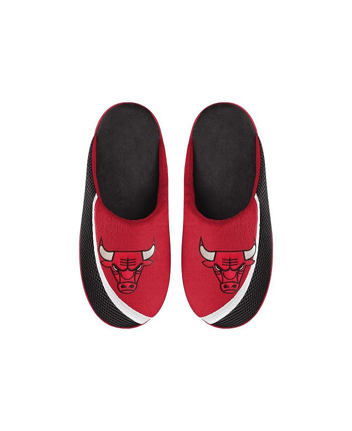 FOCO Youth Boys and Girls Chicago Bulls Big Logo Color Edge Slippers ...