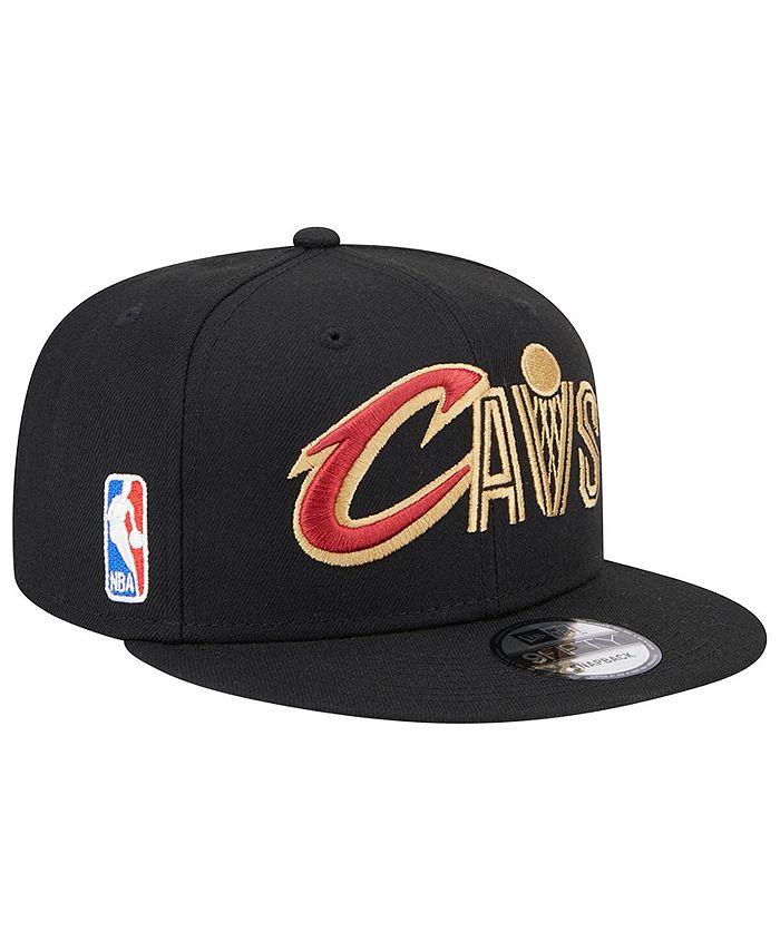 New Era Men's Black Cleveland Cavaliers Logo Blend 9FIFTY Snapback Hat ...