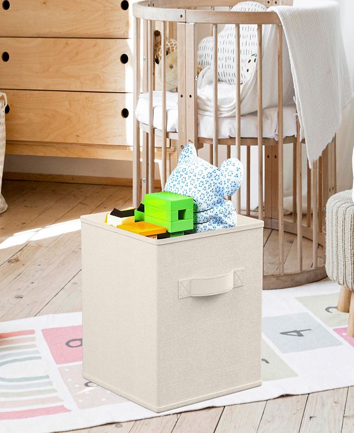 Ornavo Home Foldable Storage Cube Bin with Dual Handles- Set of 6 - Macy's