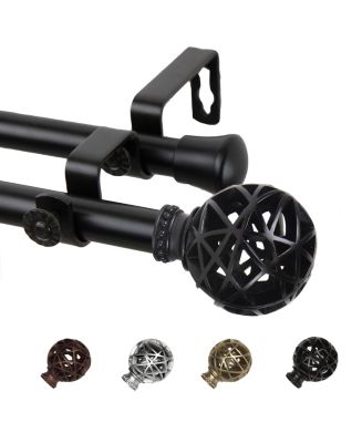 Leanette 13/16" Double Curtain Rod 28-48" - Macy's