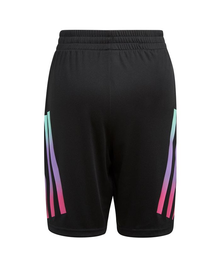 adidas Big Boys AEROREADY Elastic Waistband Gradient Bold 3-Stripe ...