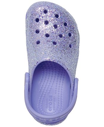 Crocs Toddler Girls Classic Glitter Clogs from Finish Line - Macy's