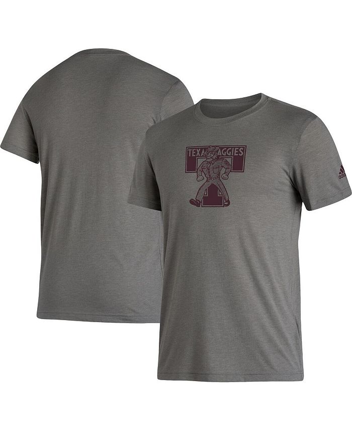 adidas Men's Gray Texas A&M Aggies Basics Heritage Tri-Blend T-shirt ...