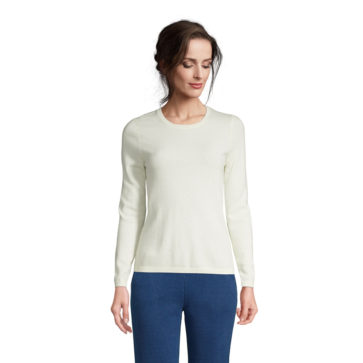 Click here for Lands End Womens Cashmere Sweater - Fresh ivory prices