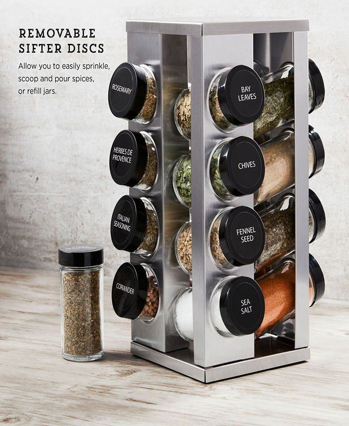 Kamenstein KitchenAid Heritage 16 Jar Spice Rack - Macy's