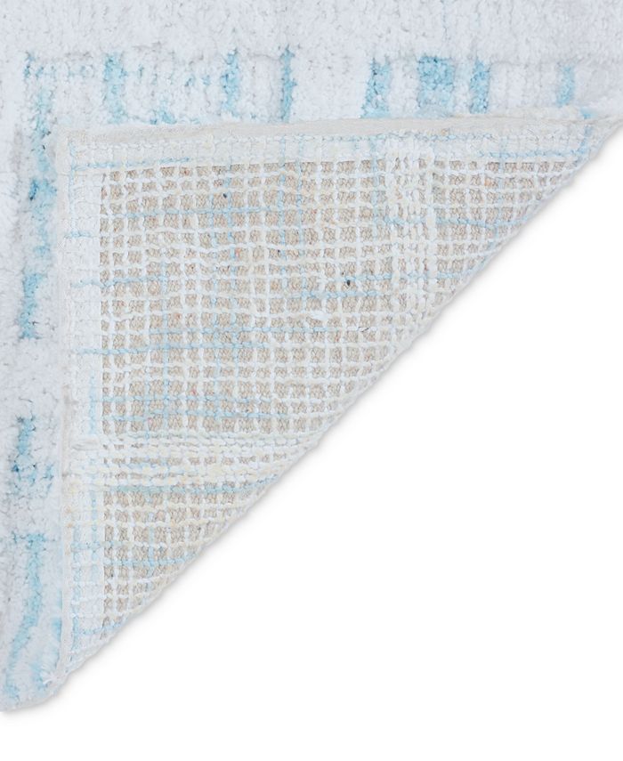 Seventh Studio Windowpane Cotton Bath Rug, 20" x 30" - Macy's