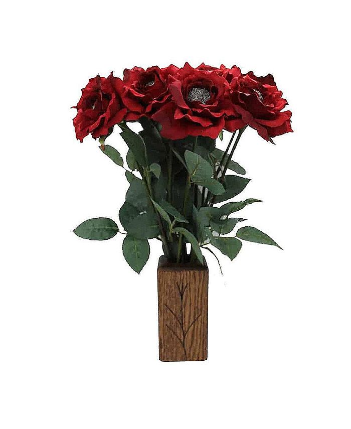 JustPaperRoses 11th Wedding Anniversary 12-stems 18" Steel Wool Roses ...