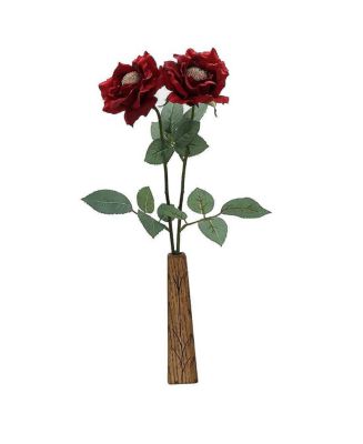 JustPaperRoses 8th Wedding Anniversary 2-stems 18" Bronze Wool Roses ...