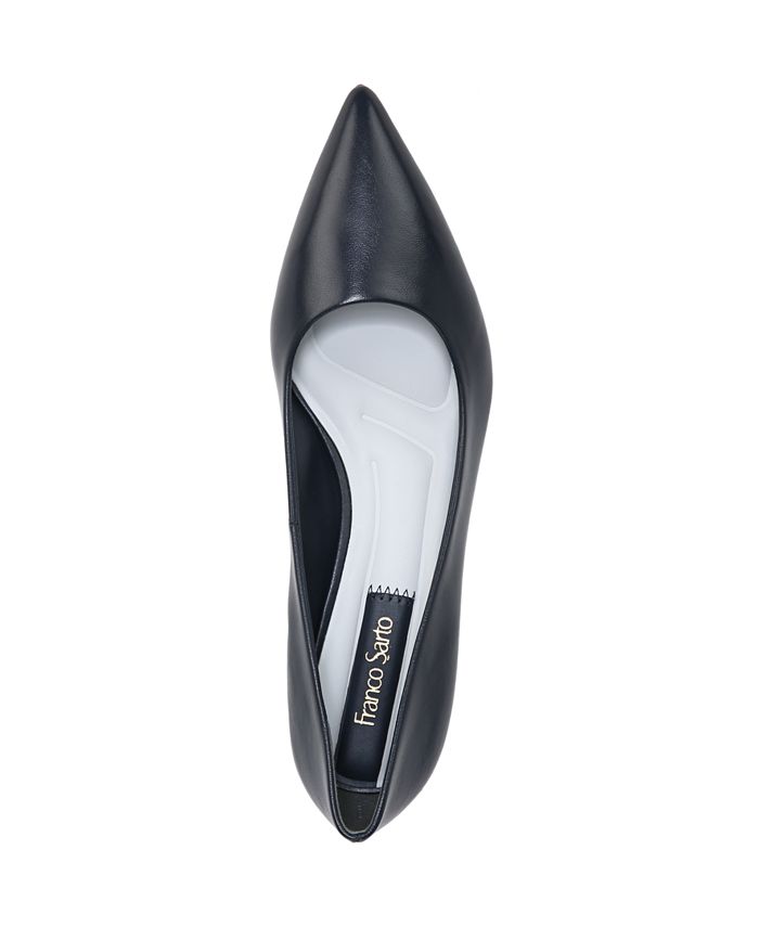 Franco Sarto Women's Racer Pointed Toe Block Heel Pumps - Macy's