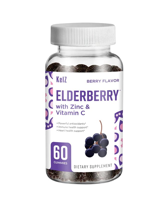 KelZ Nutrition KelZ Elderberry Gummies with Zinc & Vitamin C - Macy's