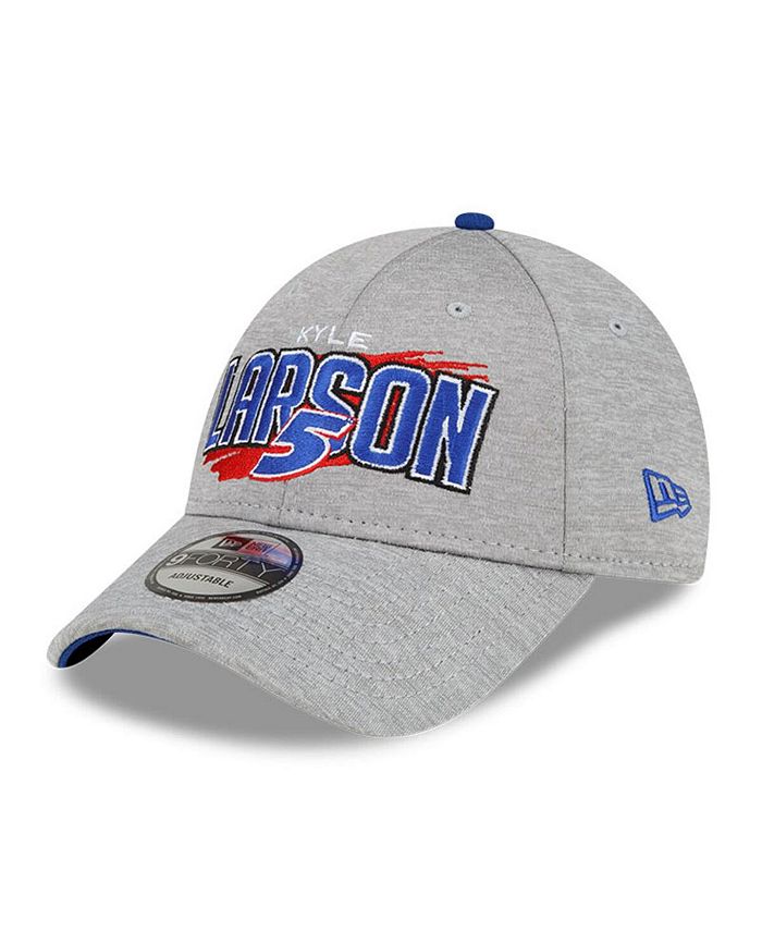 New Era Men's Gray Kyle Larson Name Splash 9FORTY Snapback Adjustable ...