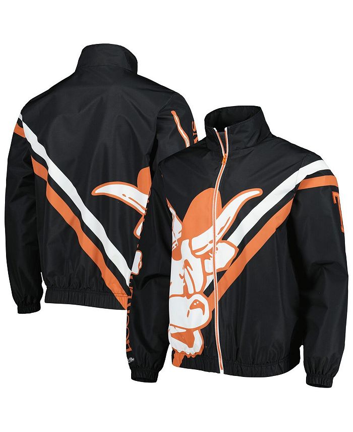 Mitchell & Ness Men's Black Texas Longhorns Exploded Logo Warm Up Full ...