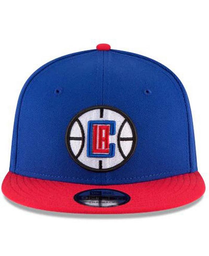 New Era Men's Royal, Red LA Clippers 2-Tone 9FIFTY Adjustable Snapback ...