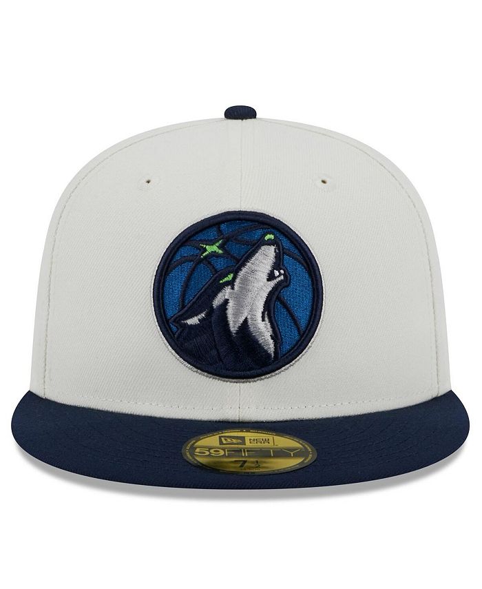 New Era Men's Cream, Navy Minnesota Timberwolves Retro City Conference ...