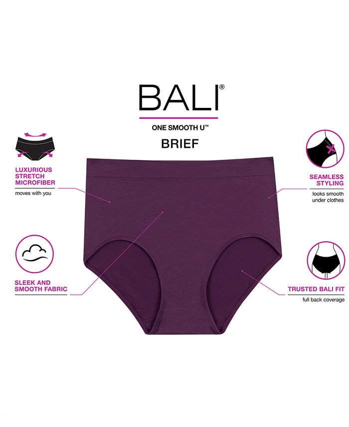 Bali One Smooth U All Over Smoothing Brief Underwear 2361 - Macy's