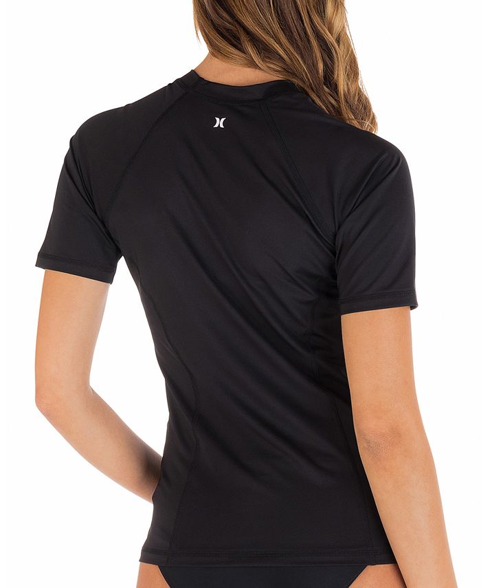 Hurley Juniors' One And Only Logo Short-Sleeve Rash Guard - Macy's
